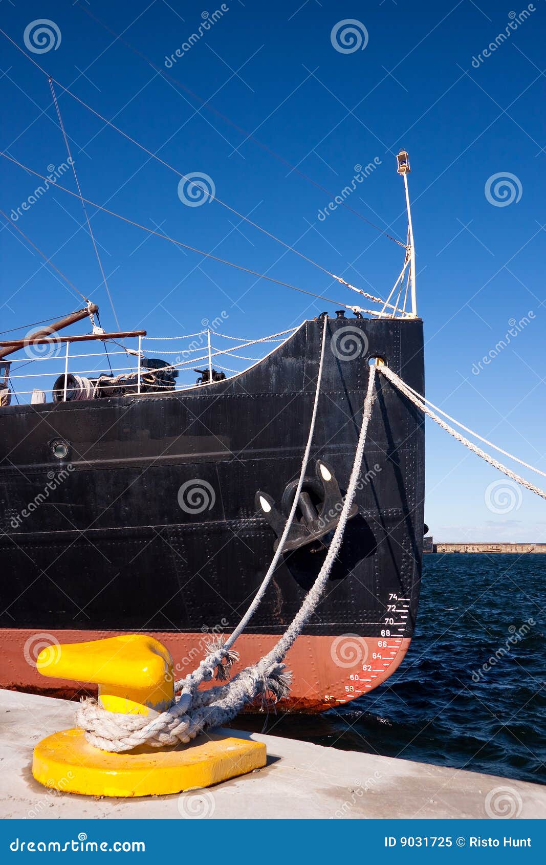 Ship fore stock image. Image of business, cargo, harbour - 9031725