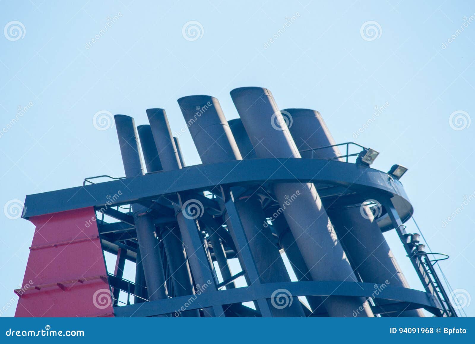 Ship funnel close up. stock photo. Image of outdoors - 94091968