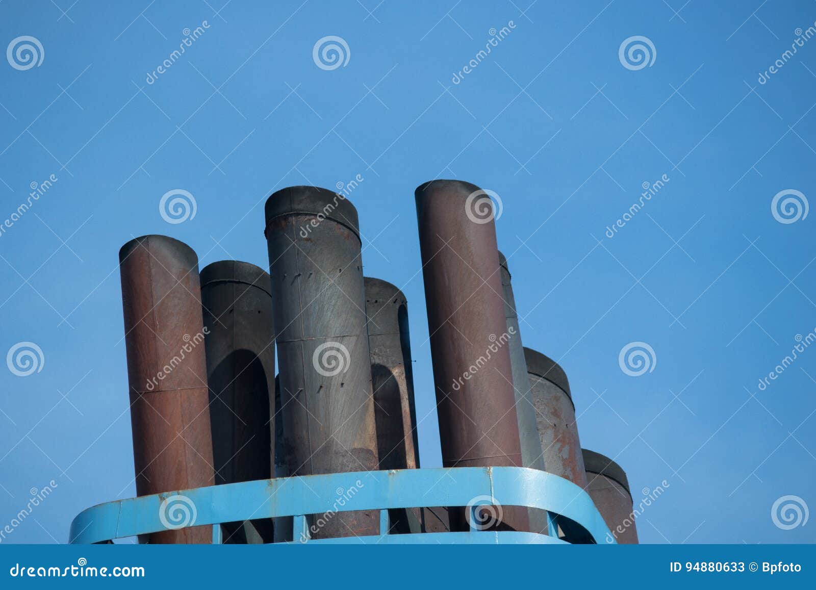 Ship funnel stock image. Image of smoke, detailed, vessel - 94880633