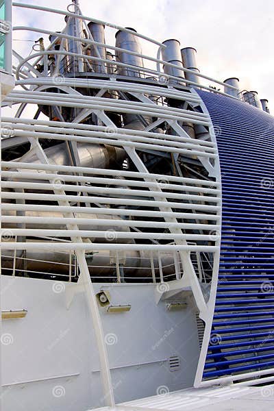 Ship funnels stock photo. Image of nortical, ocean, ship - 73287960