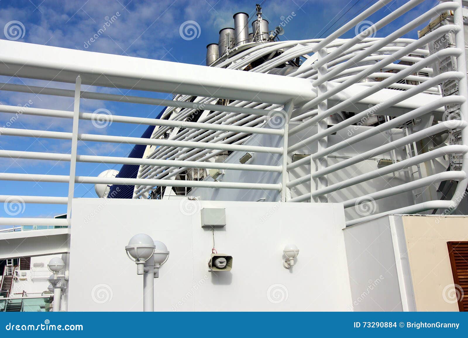 Ship funnels stock photo. Image of voyage, transportation - 73290884