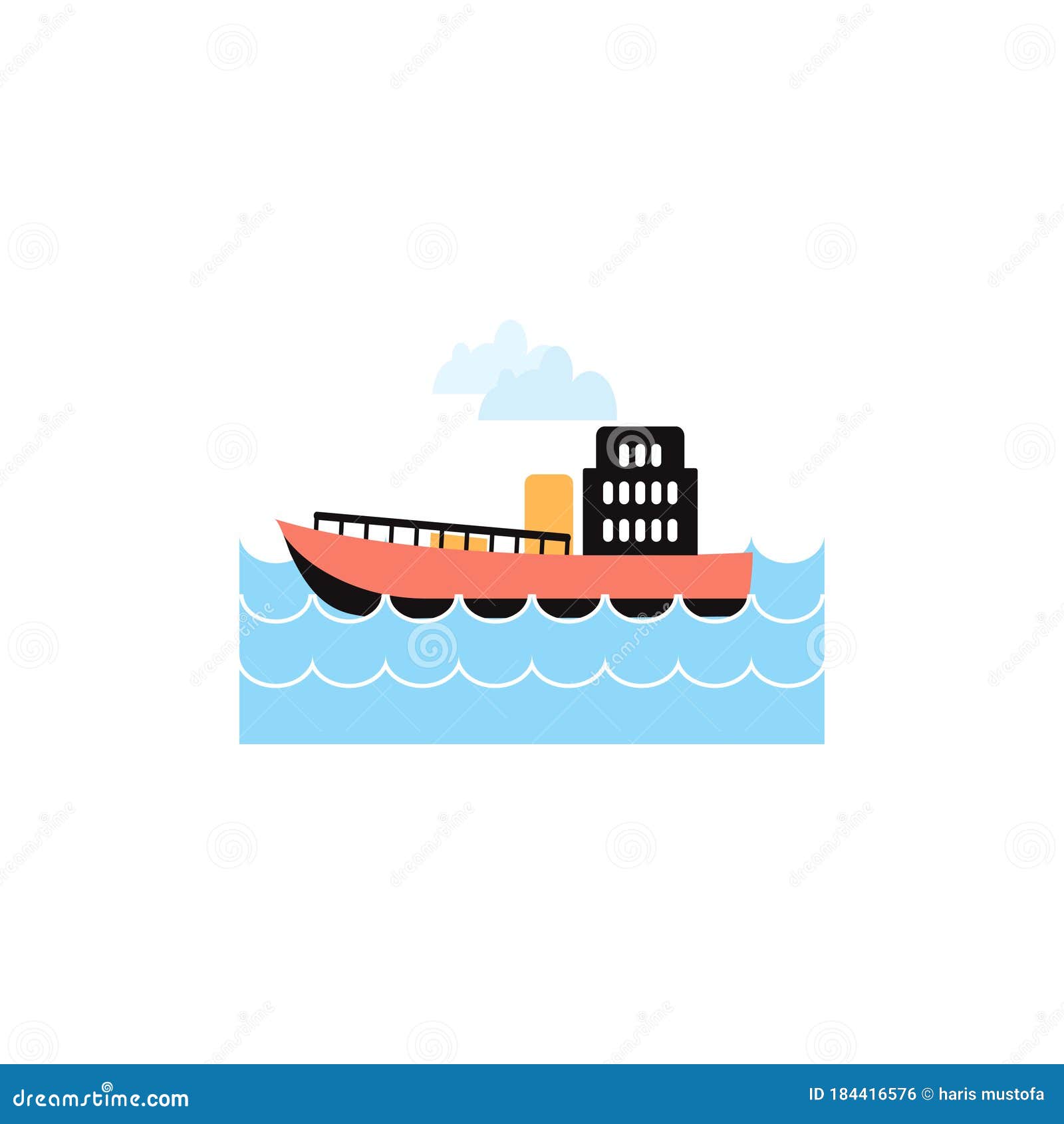 Ship Graphic Design Template Vector Isolated Stock Illustration ...