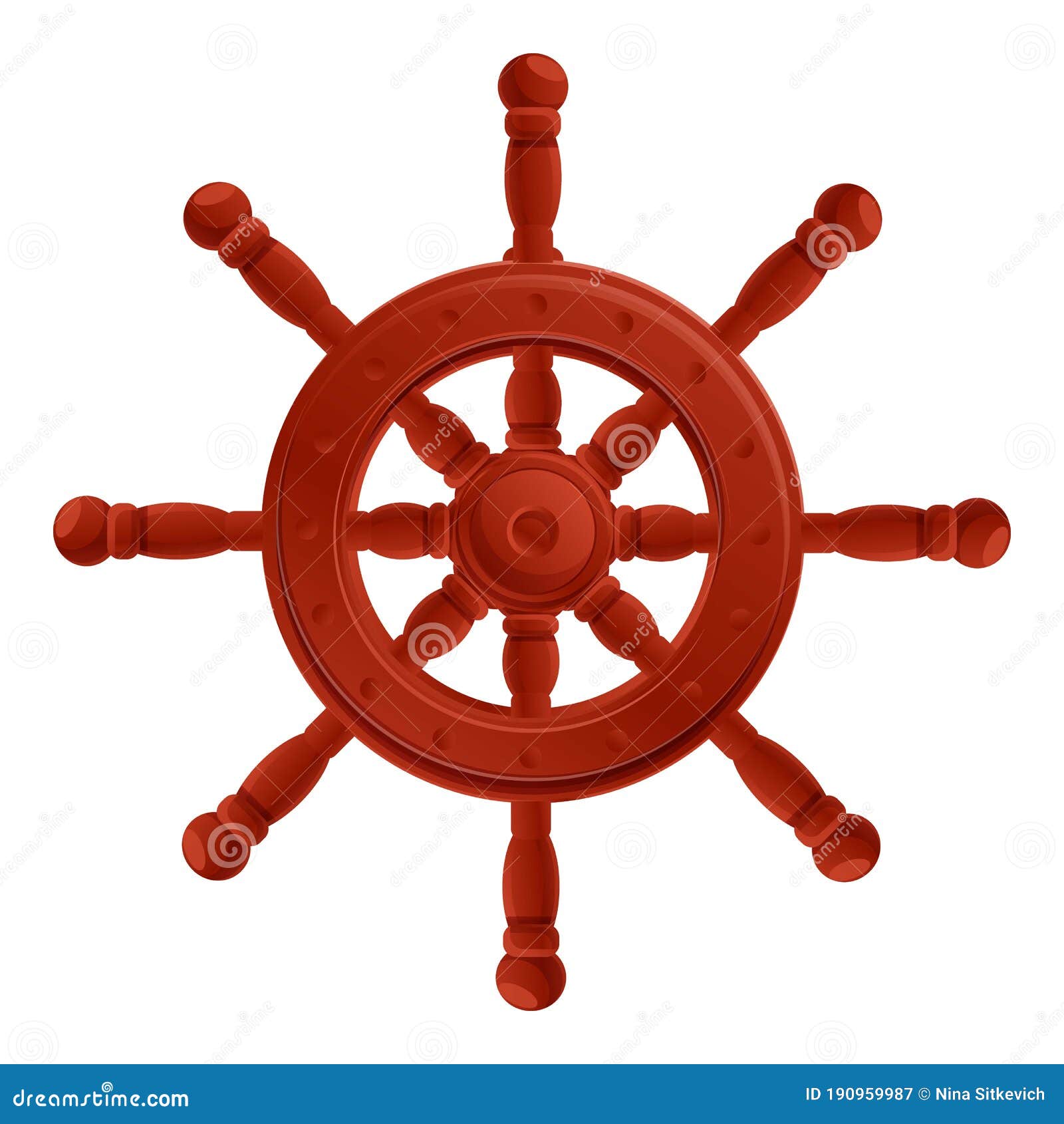Handwheel Icon, Cartoon Style Vector Illustration | CartoonDealer.com ...