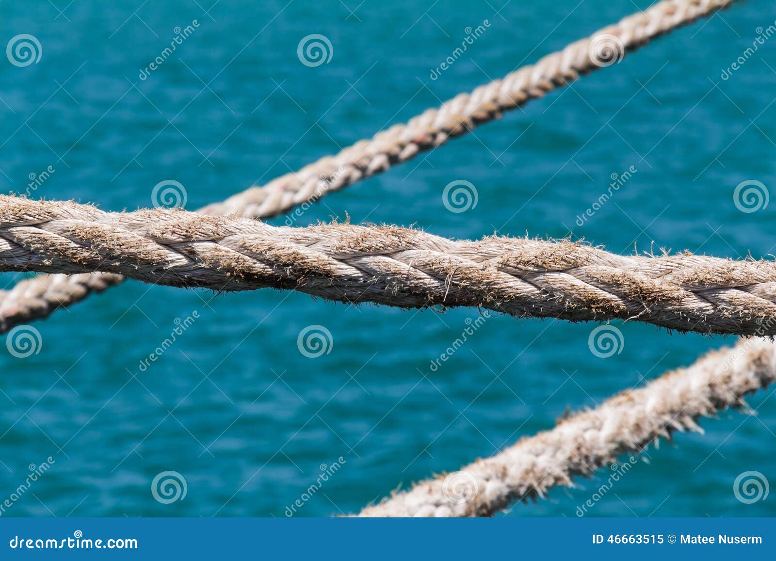 Ship hawser stock image. Image of marine, secure, wharf - 46663515