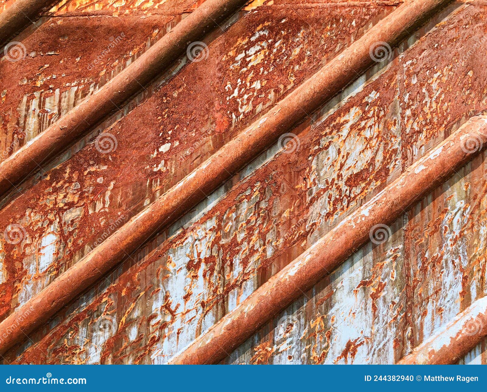 Rusty Ship Hull with Stripes Stock Photo - Image of white, metal: 244382940