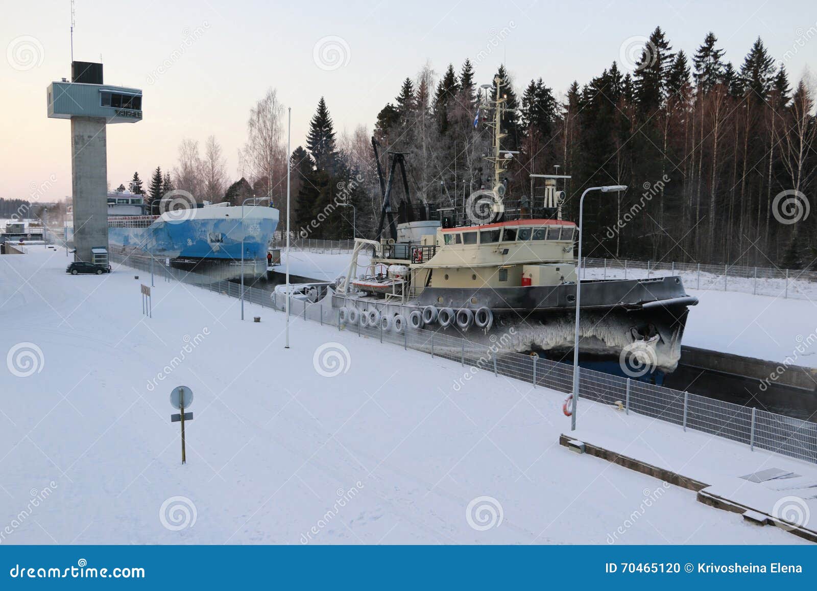 Ship among ice and snow stock photo. Image of cold, ship - 70465120