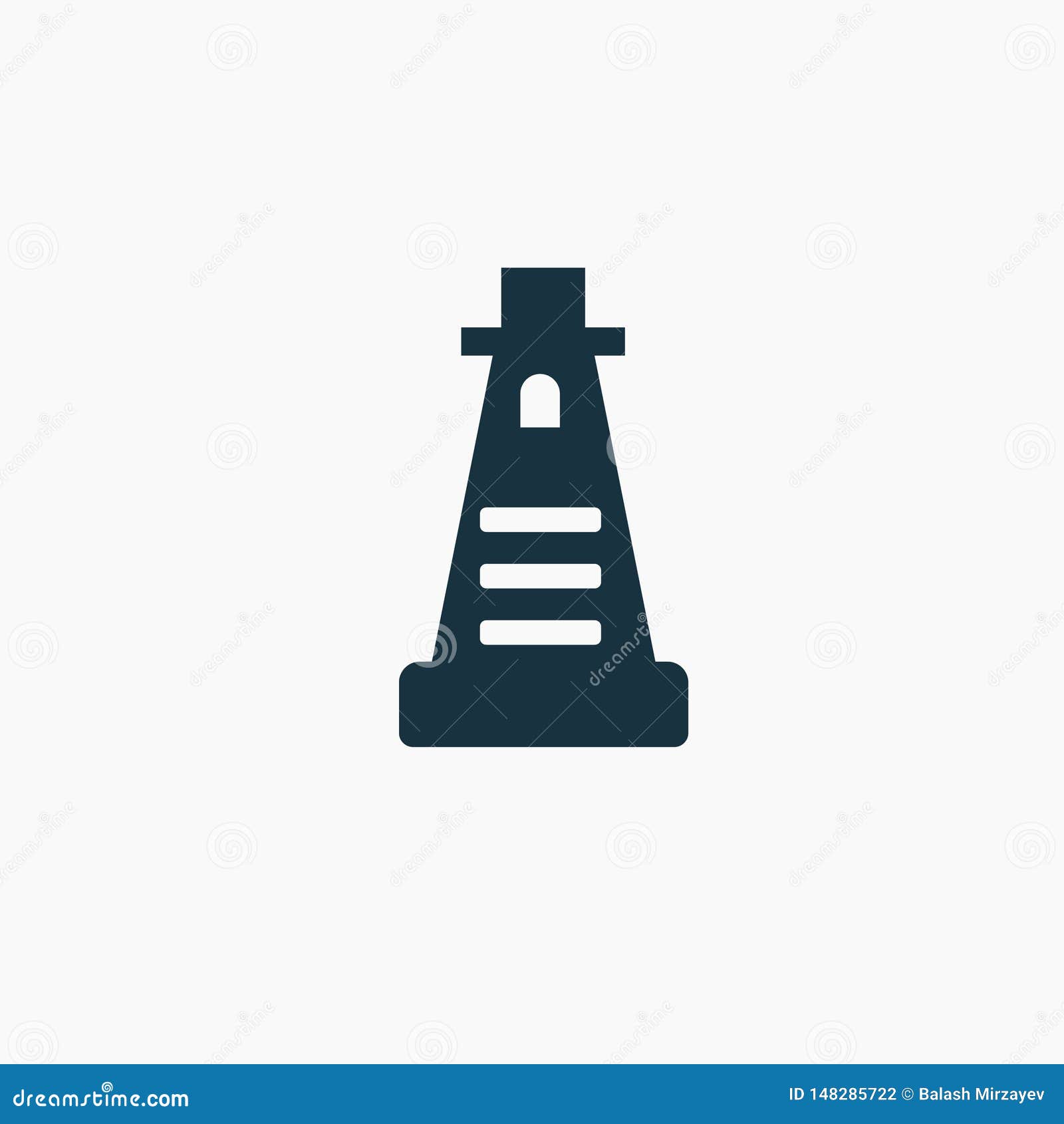 Pharos Black Icon, Vector Sign On Isolated Background. Pharos Concept ...