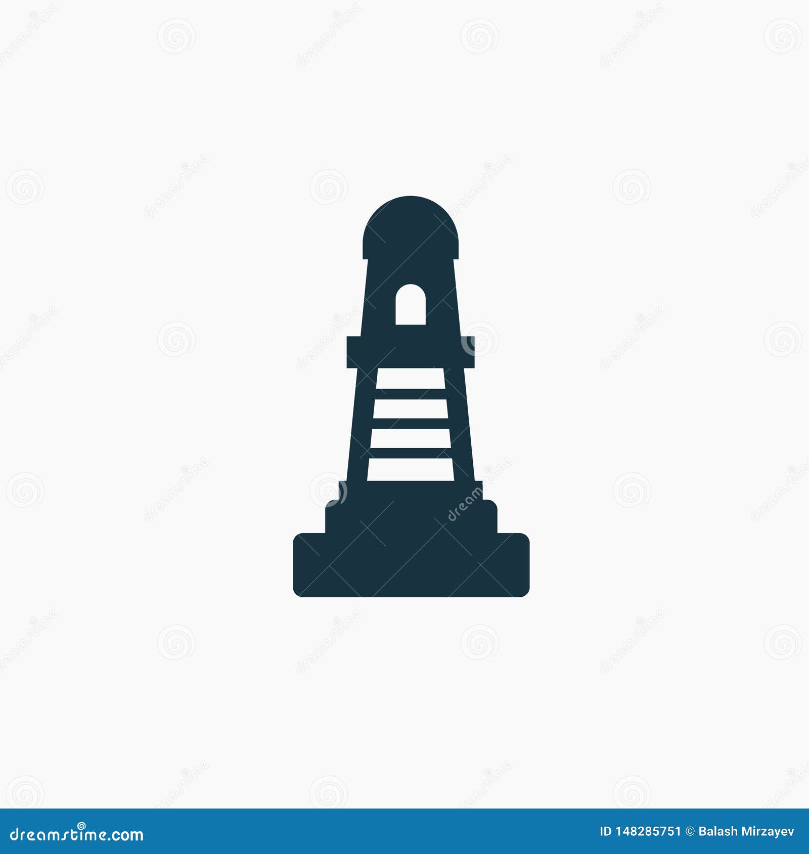 Pharos Black Icon, Vector Sign On Isolated Background. Pharos Concept ...