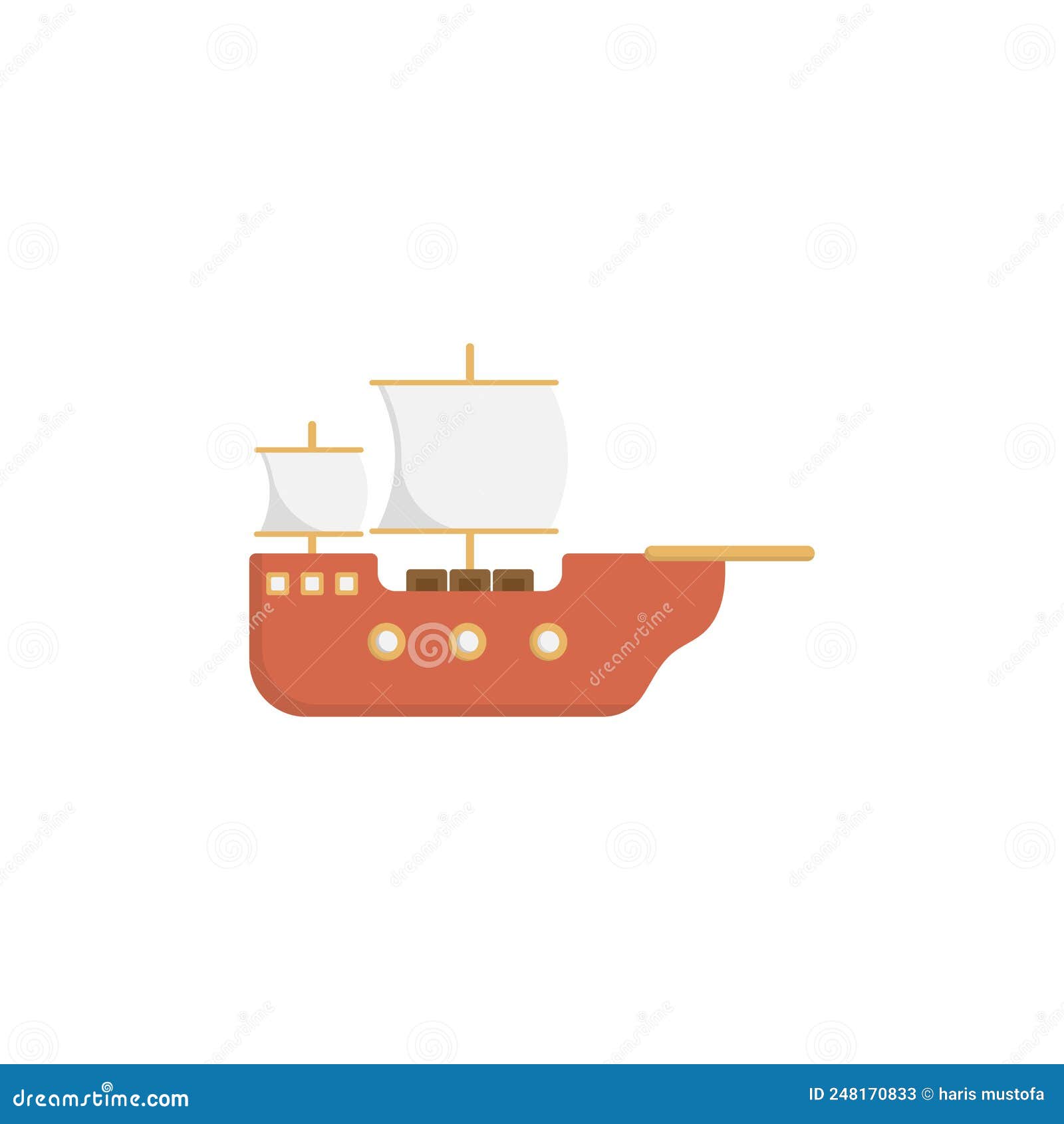 Ship Icon Design Template Vector Illustration Stock Illustration ...