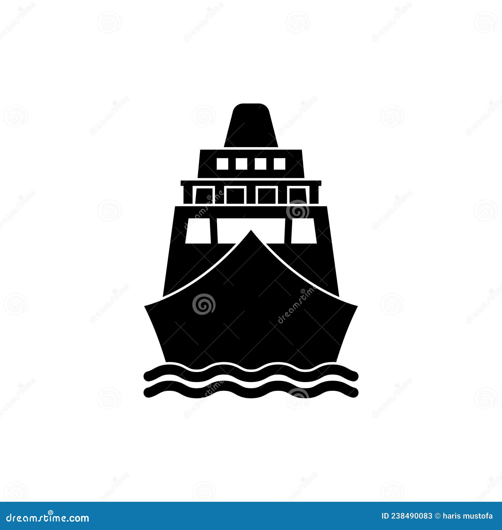 Ship Icon Design Template Vector Isolated Stock Vector - Illustration ...
