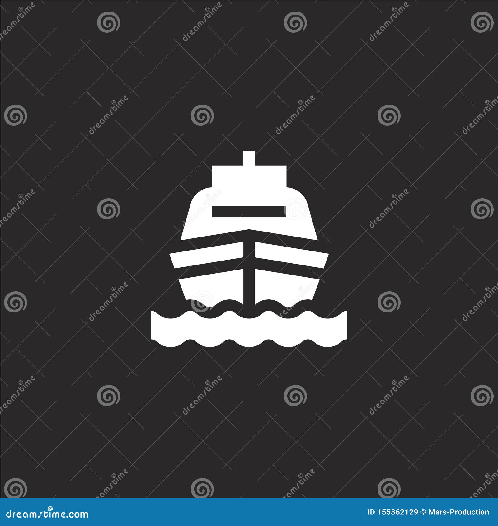 Ship Icon. Filled Ship Icon for Website Design and Mobile, App ...