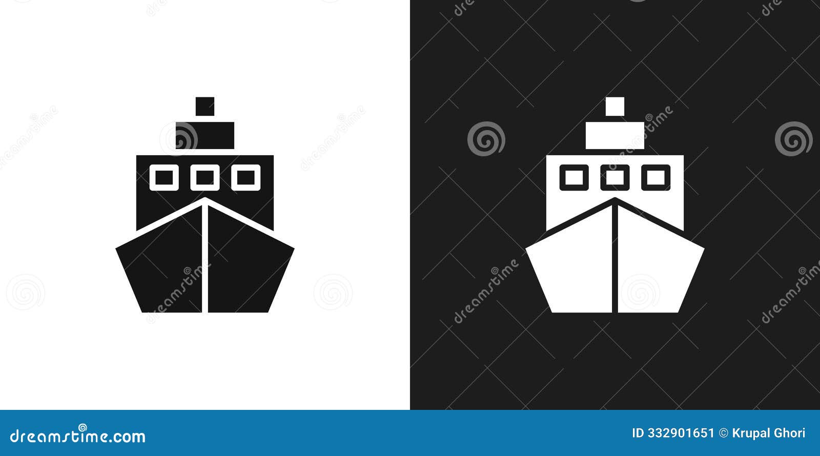 Ship icon logo set vector stock vector. Illustration of boat - 332901651