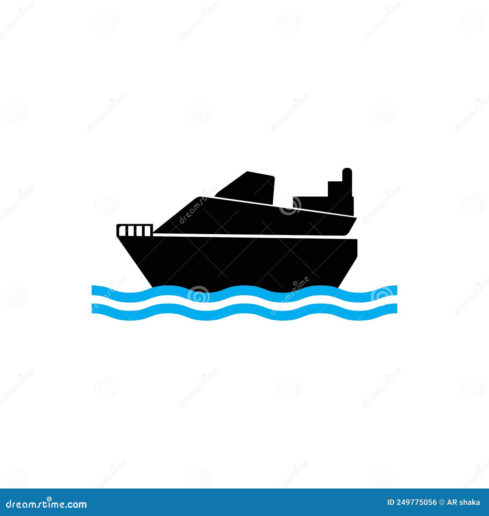 Ship Icon Logo, Vector Design Illustration Stock Vector - Illustration ...