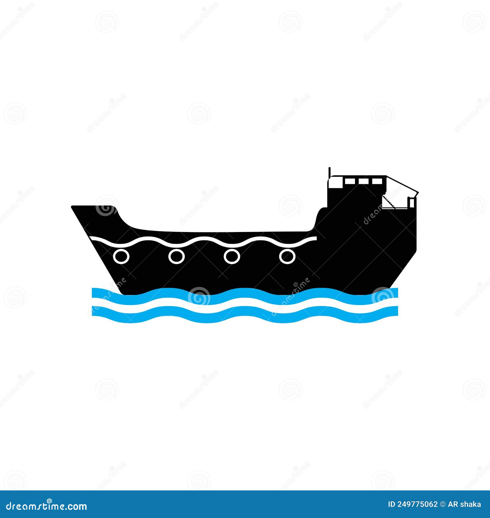 Ship Icon Logo, Vector Design Illustration Stock Vector - Illustration ...