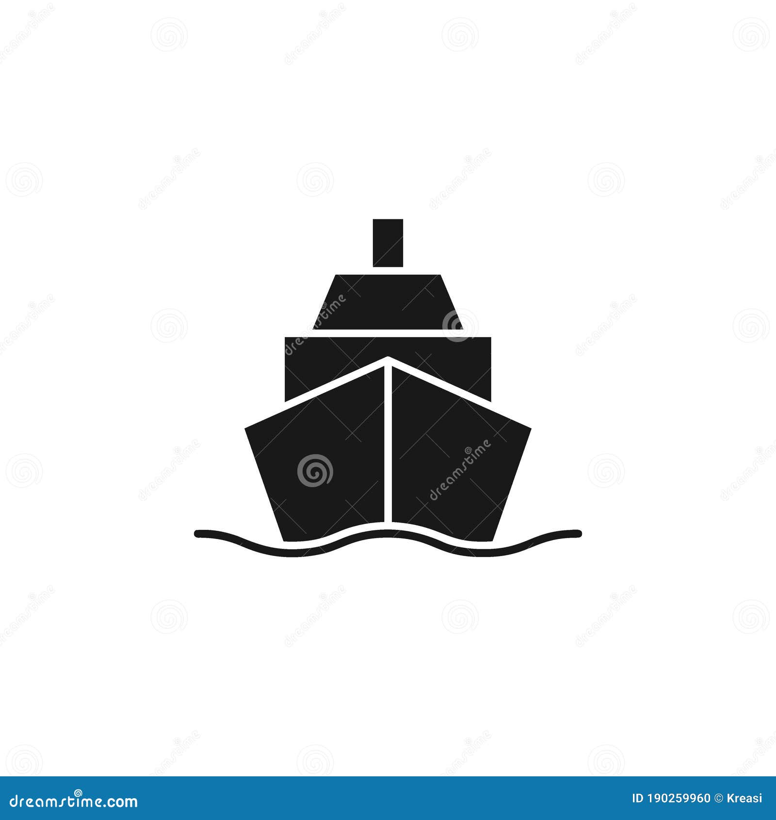 Ship Icon Vector Illustration. Shipping Symbol Stock Vector ...