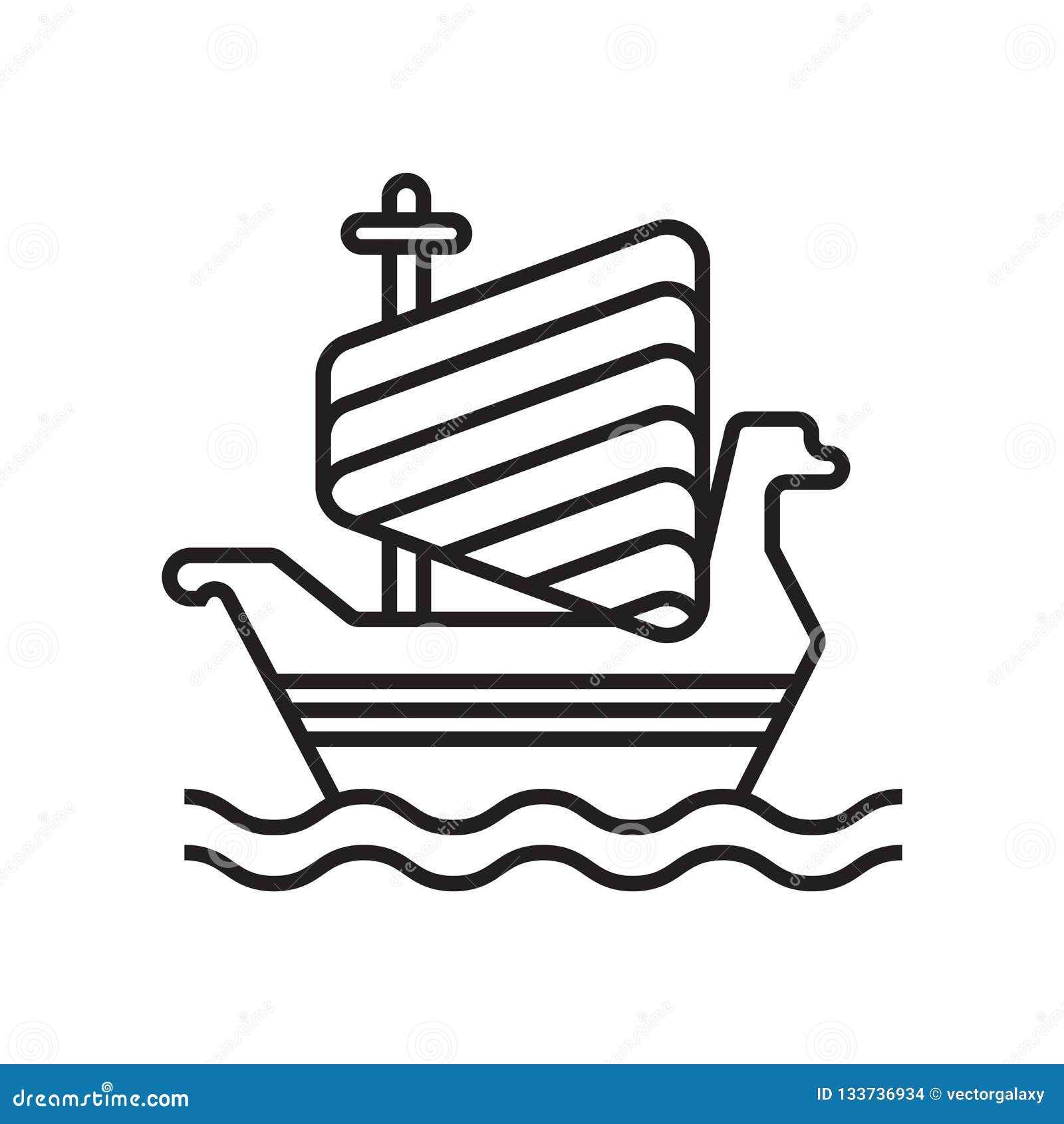 Ship Icon Vector Sign and Symbol Isolated on White Background Stock ...