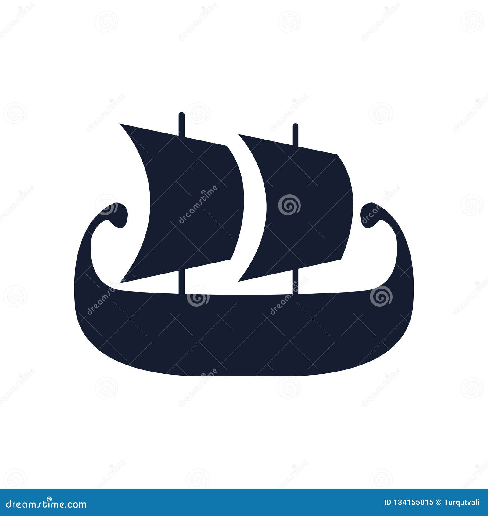 Ship Icon Vector Sign and Symbol Isolated on White Background, Ship ...