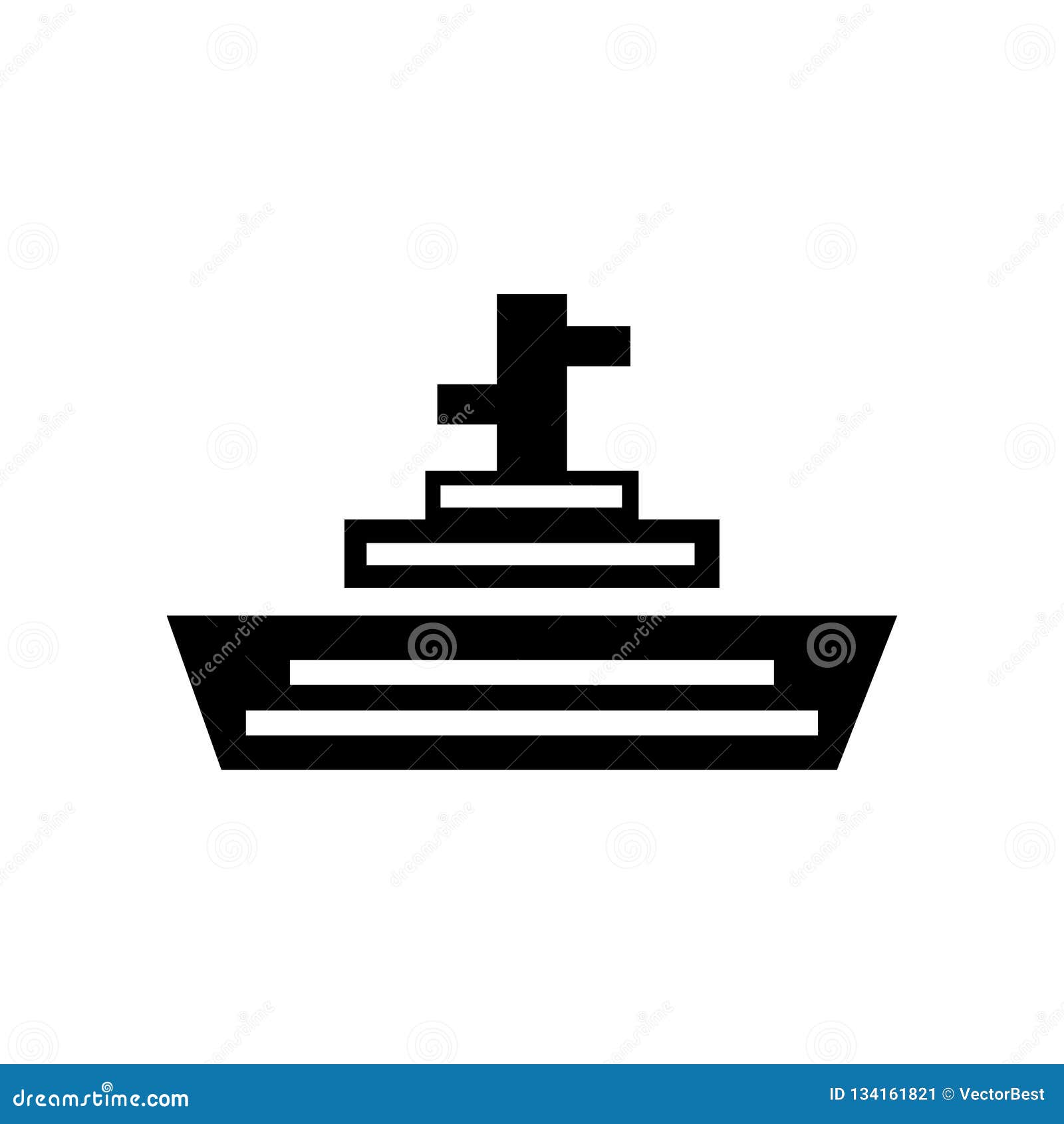 Ship Icon Vector Sign and Symbol Isolated on White Background, Ship ...