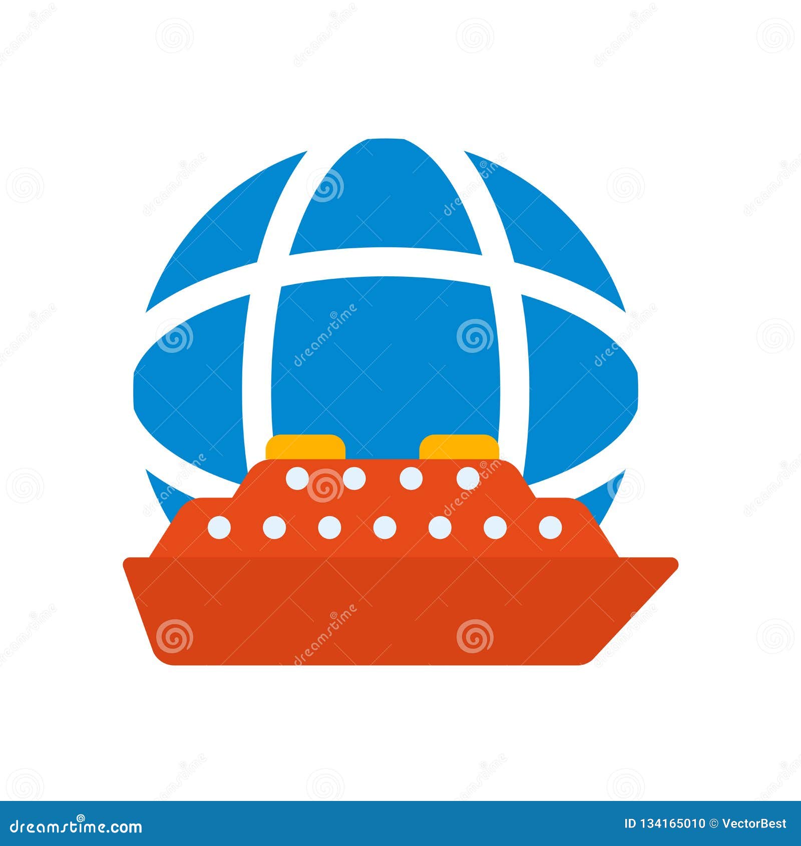 Ship Icon Vector Sign and Symbol Isolated on White Background, Ship ...