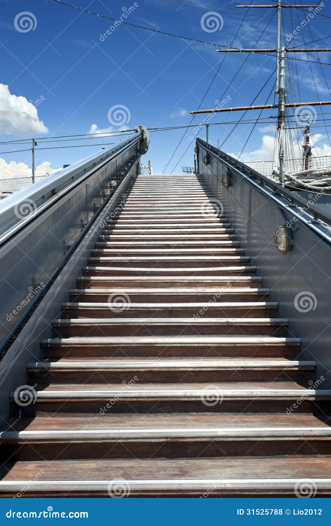 Ship ladder perspective stock photo. Image of stair, sailboat - 31525788