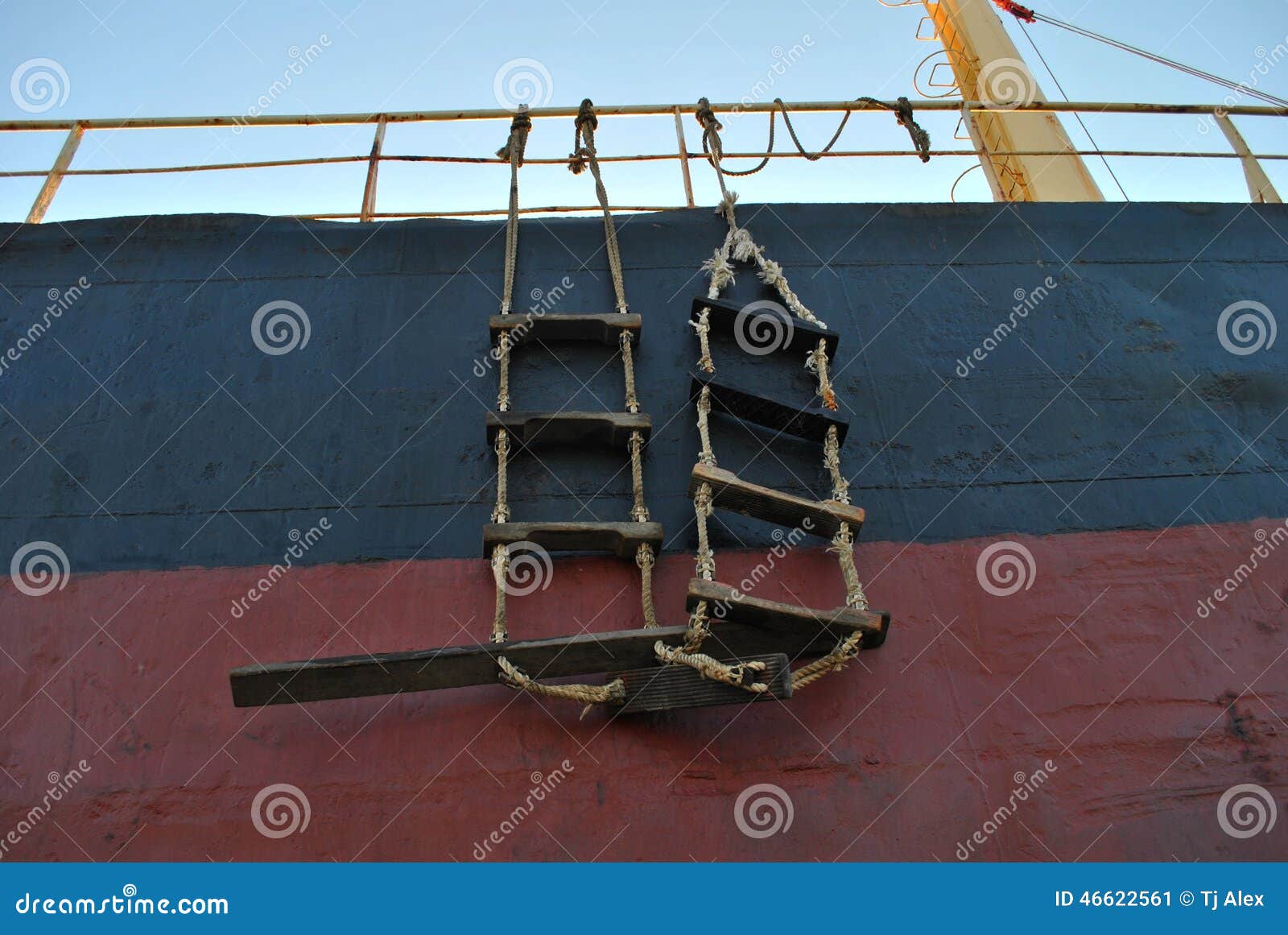 Ship Ladder stock image. Image of staircase, iron, metal - 46622561