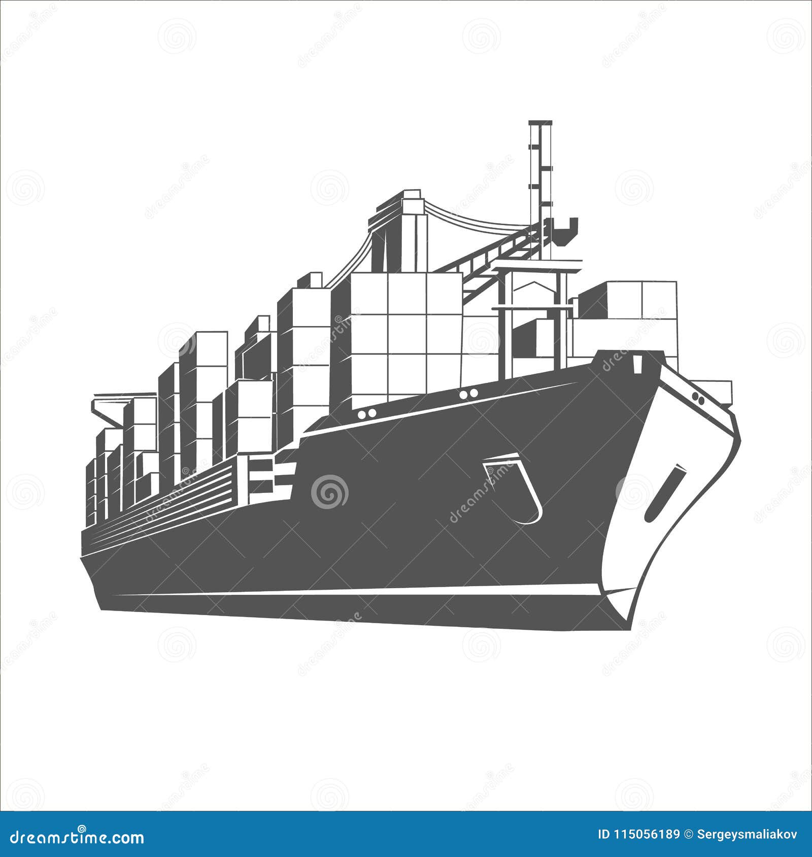 Ship Logo Template stock vector. Illustration of sail - 115056189