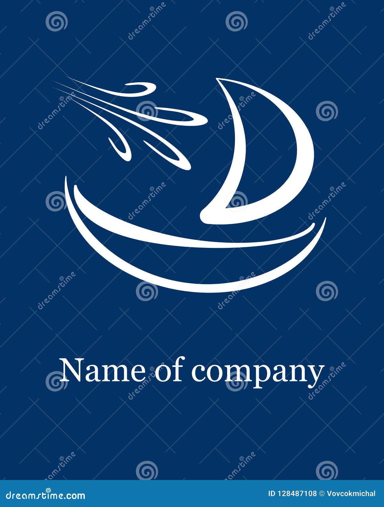 Ship Logo With The Wind Vector Illustration | CartoonDealer.com #128487108