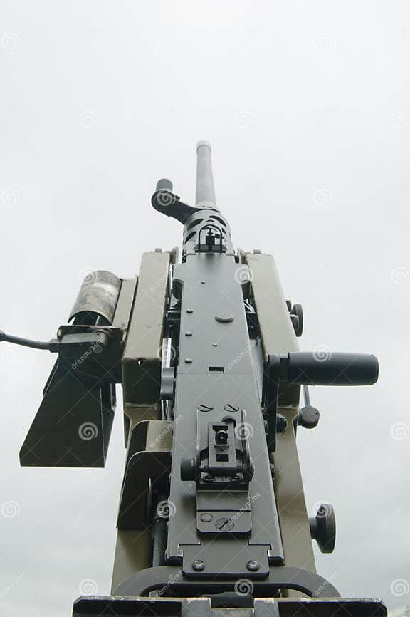 Ship machine gun stock image. Image of machine, combat - 24741811