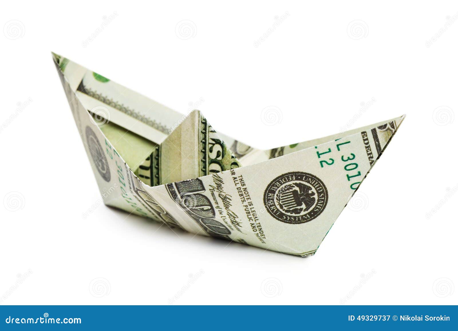 Ship made of money stock image. Image of currency, recession - 49329737