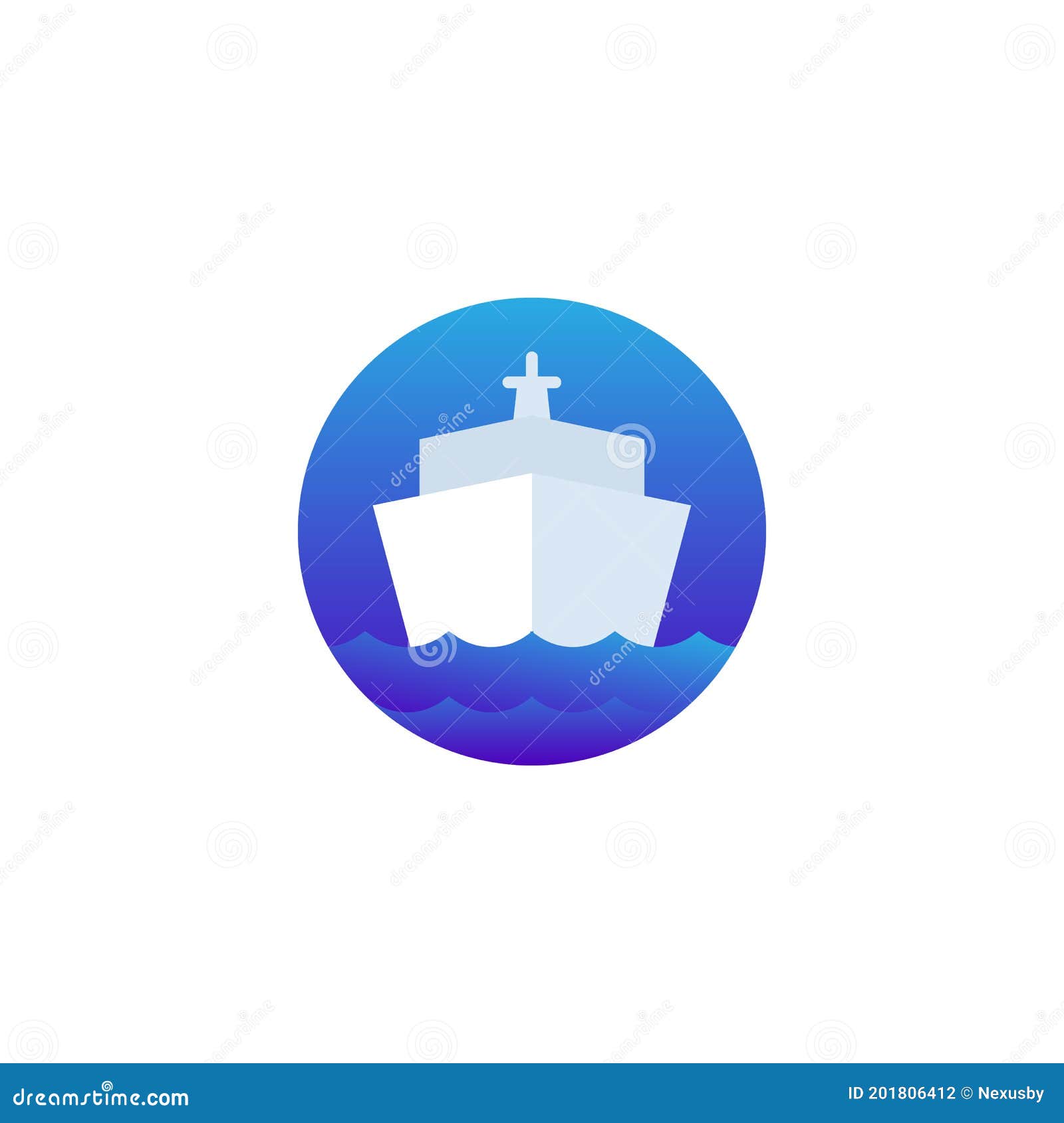 Ship, Maritime Industry Vector Logo Design Stock Vector - Illustration ...