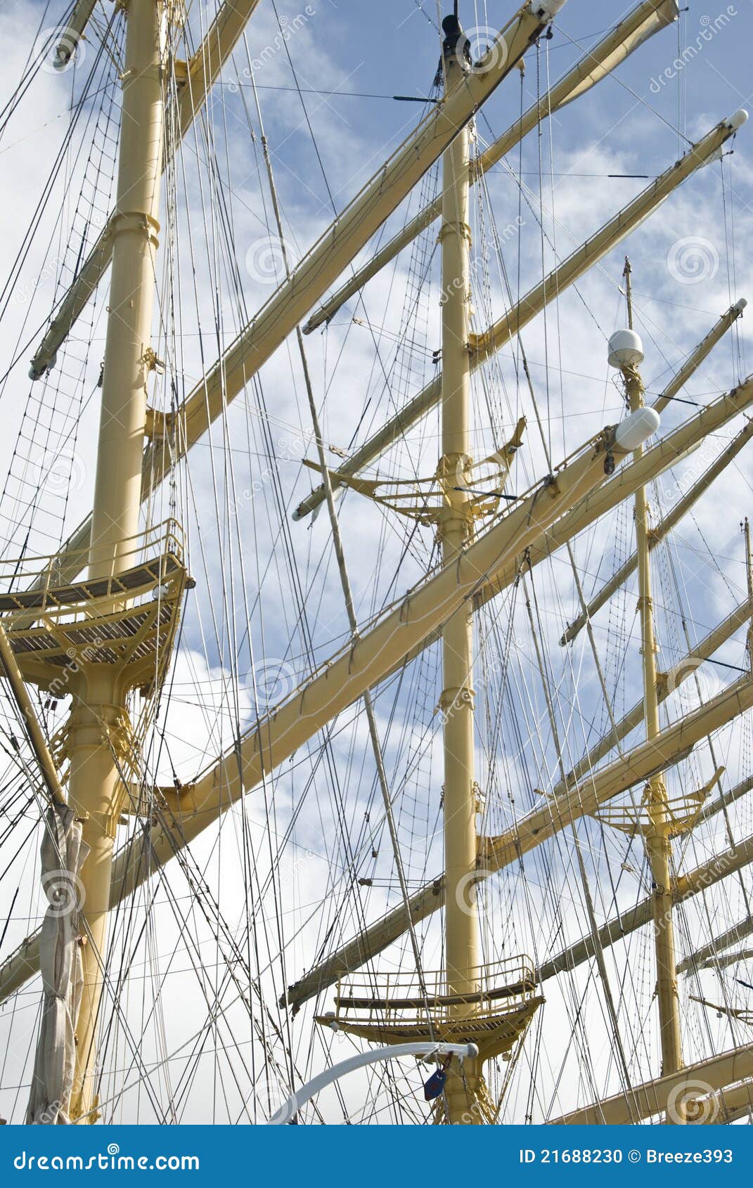 Ship masts stock photo. Image of caribbean, cloud, royal - 21688230