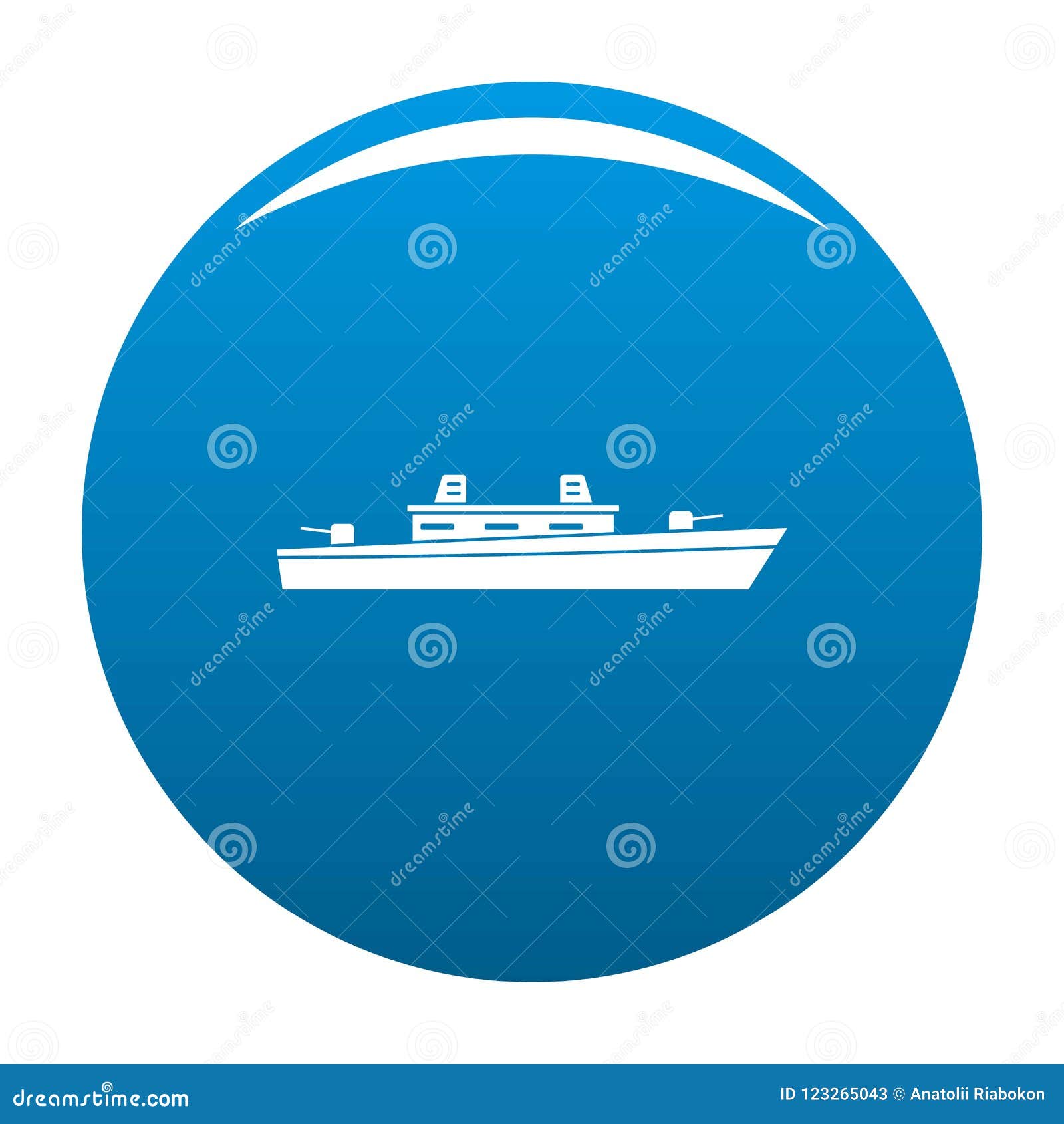 Ship military icon blue stock illustration. Illustration of estate ...