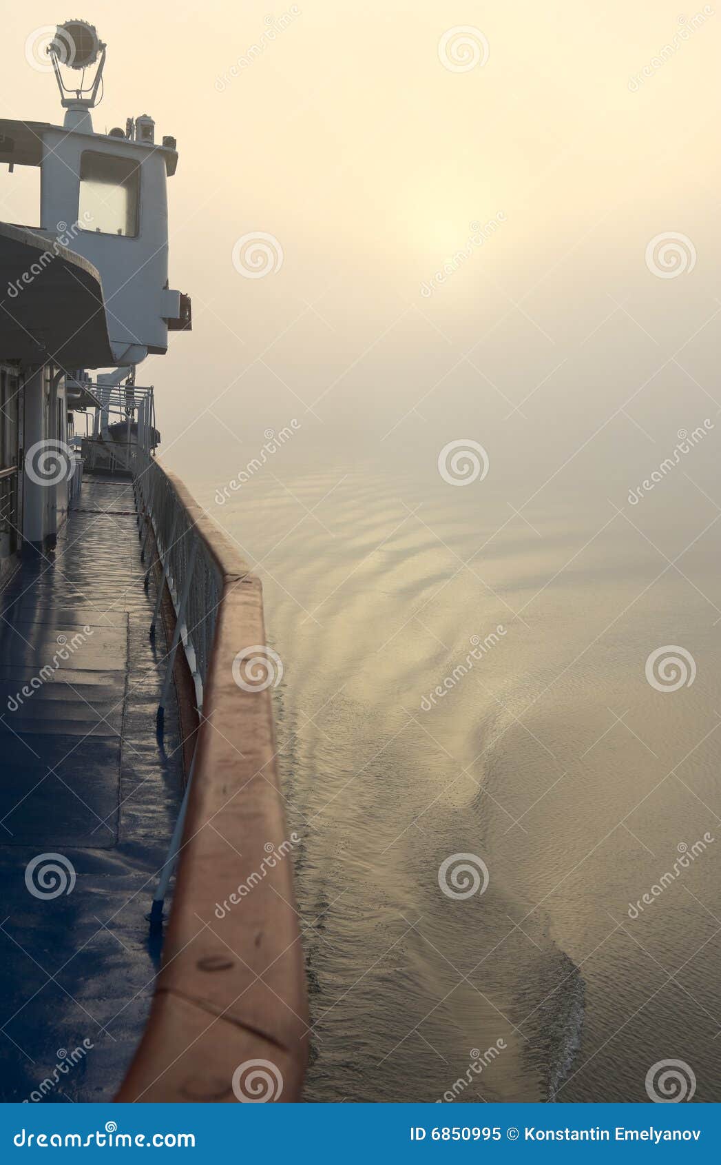 Ship in mist stock image. Image of mist, ship, cruise - 6850995