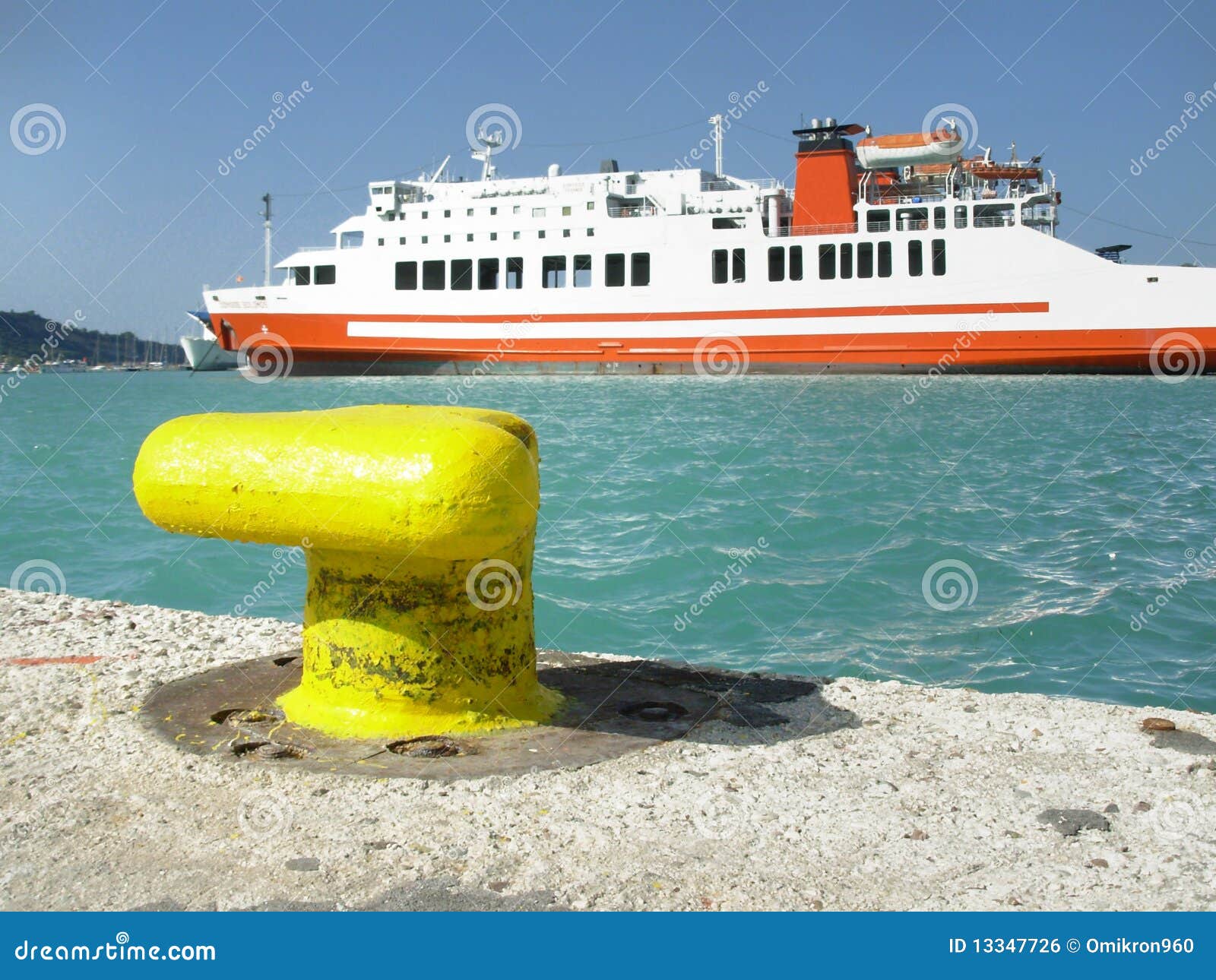 Ship moored in port stock photo. Image of moored, ship - 13347726
