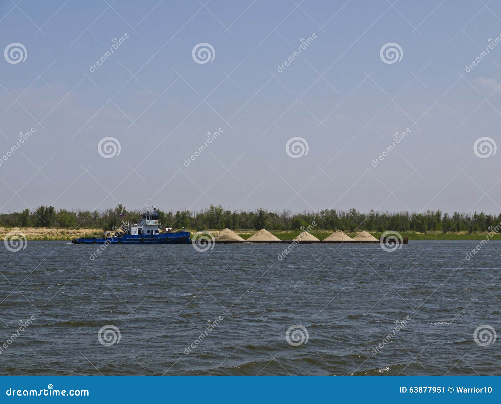 The Ship is Moving with the Flow Stock Image - Image of clear, morning ...