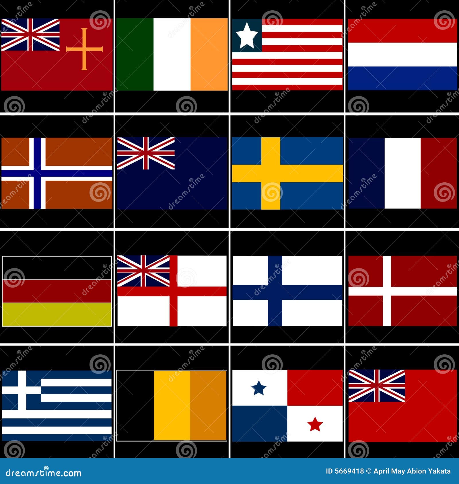 Ship National Ensigns Picture. Image: 5669418