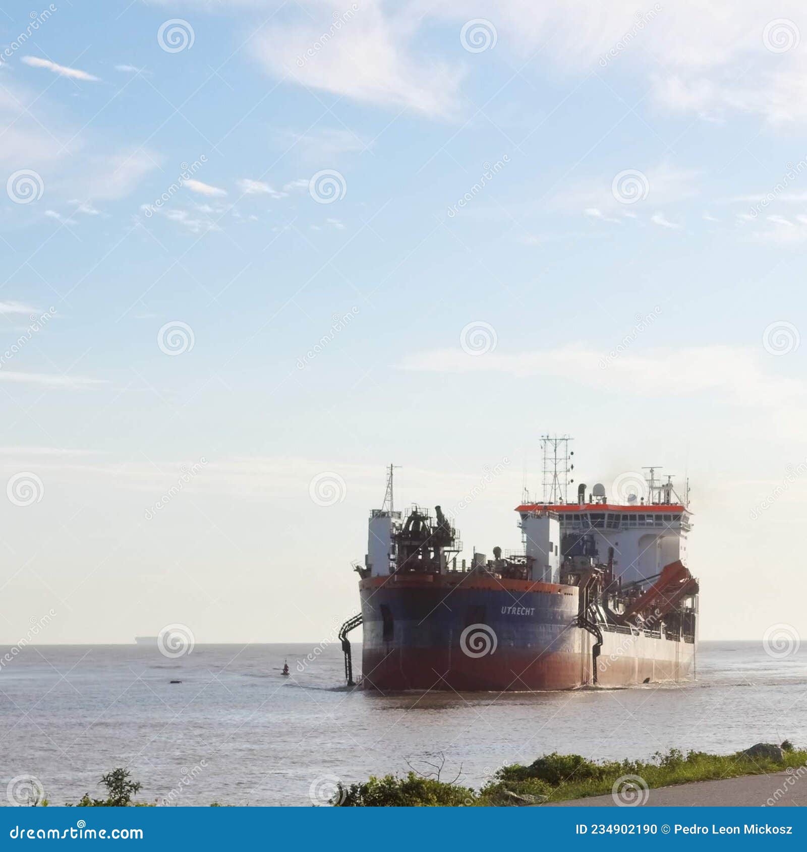 Ship Navigating the Brazilian Coast Editorial Image - Image of marine ...