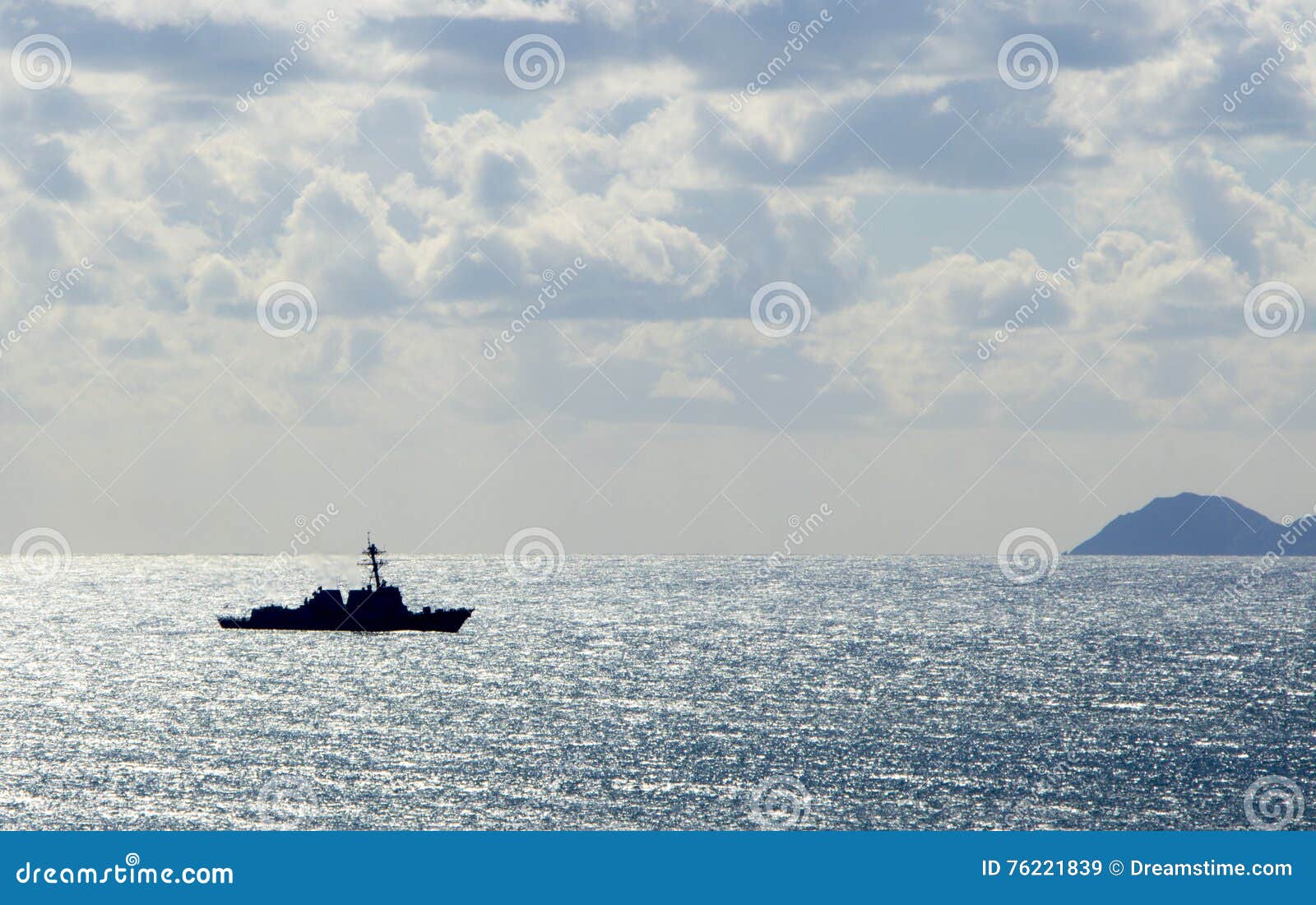 Ship navigating the ocean stock image. Image of traveling - 76221839