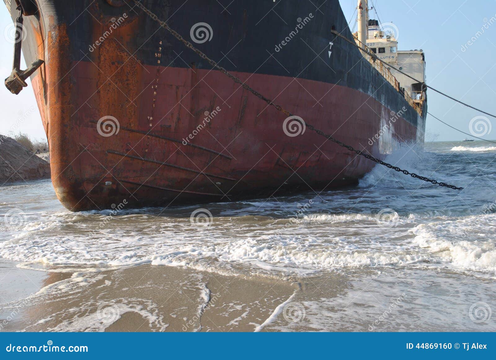 Ship stock photo. Image of ship, drifted, vessel, tanker - 44869160