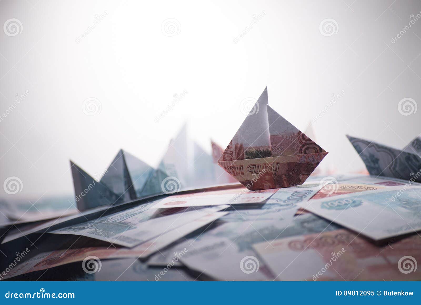 Ship origami banknotes stock image. Image of money, loan - 89012095