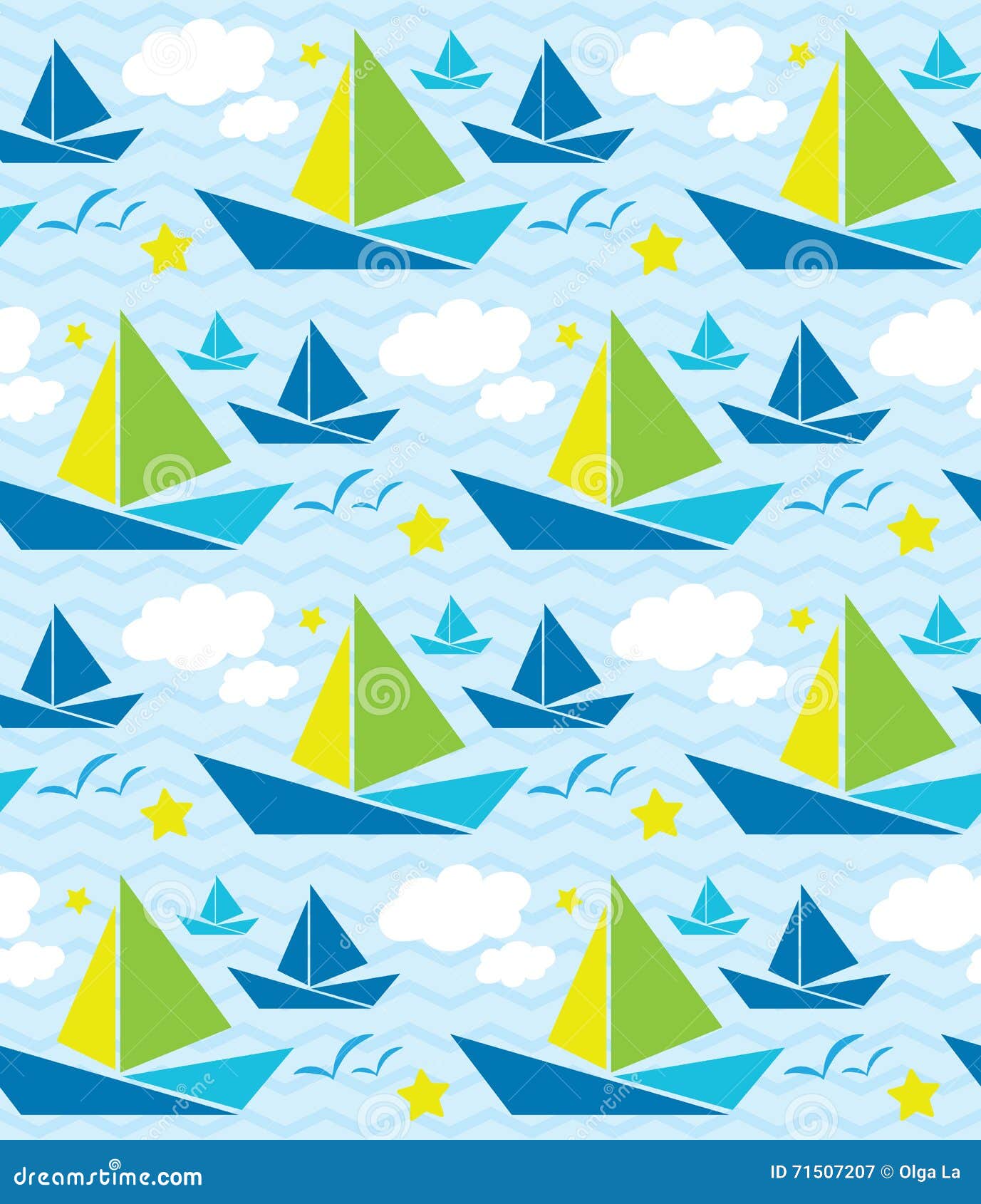 Ship pattern stock vector. Illustration of sailboat, boat - 71507207