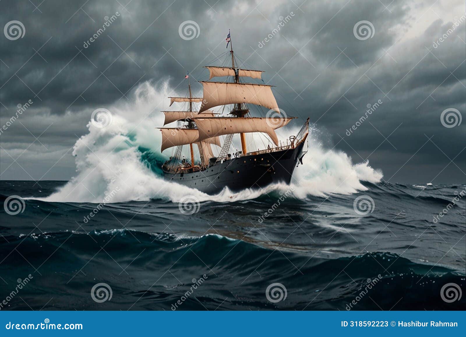 A Ship Photo,running in the Ocean Wave Stock Image - Image of ocean ...