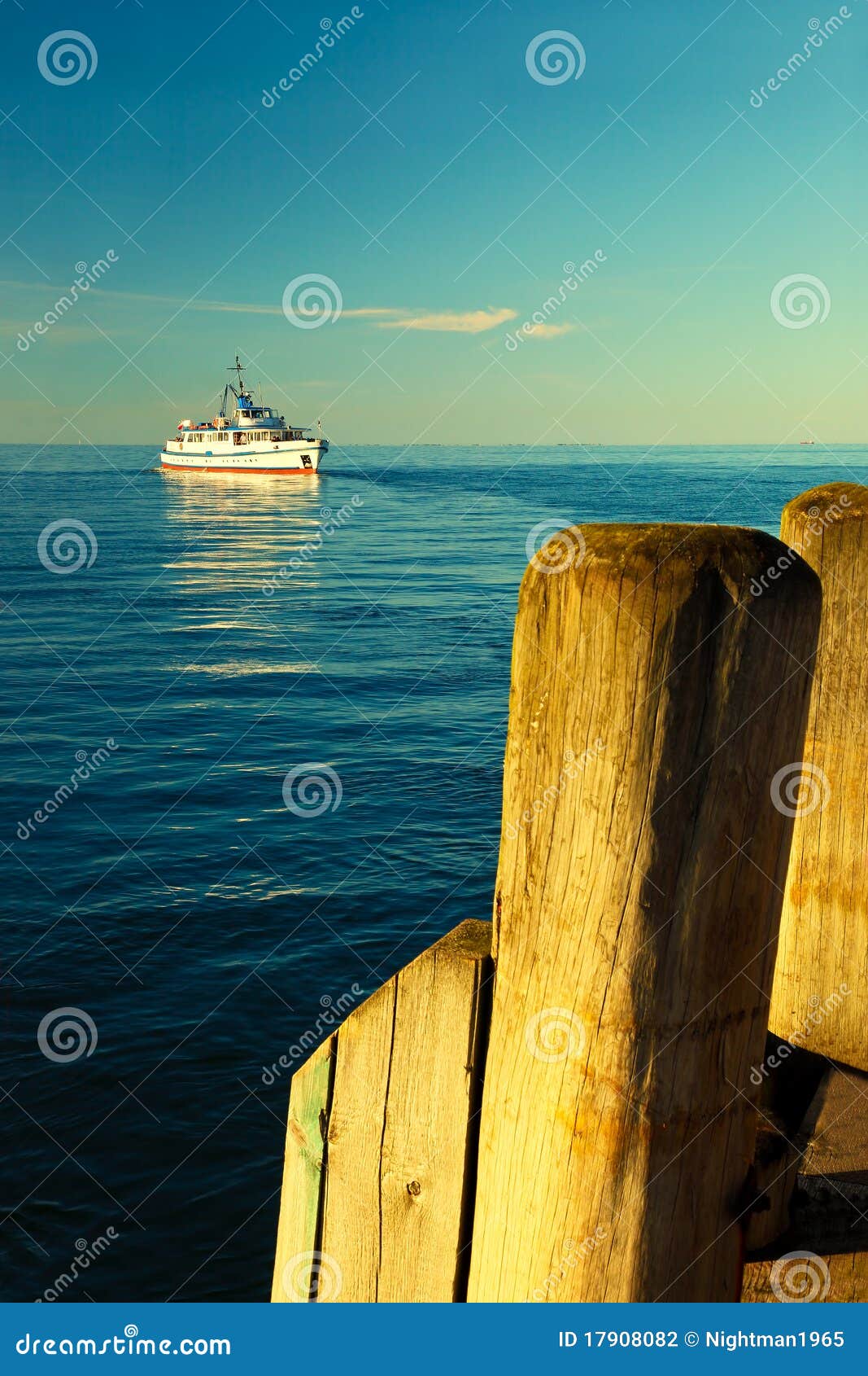 Ship at the pier stock photo. Image of port, sunrise - 17908082