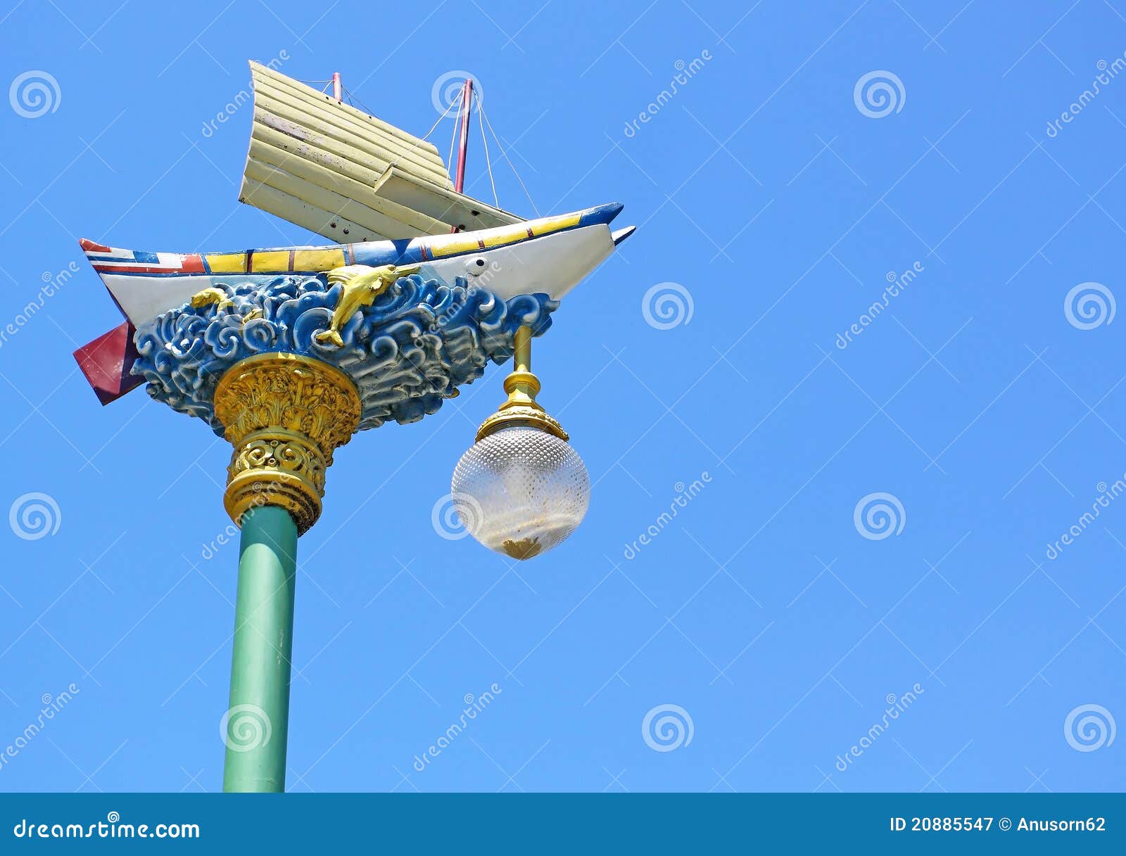 Ship Pole in Phuket, Traditional Stock Image - Image of paint, culture ...