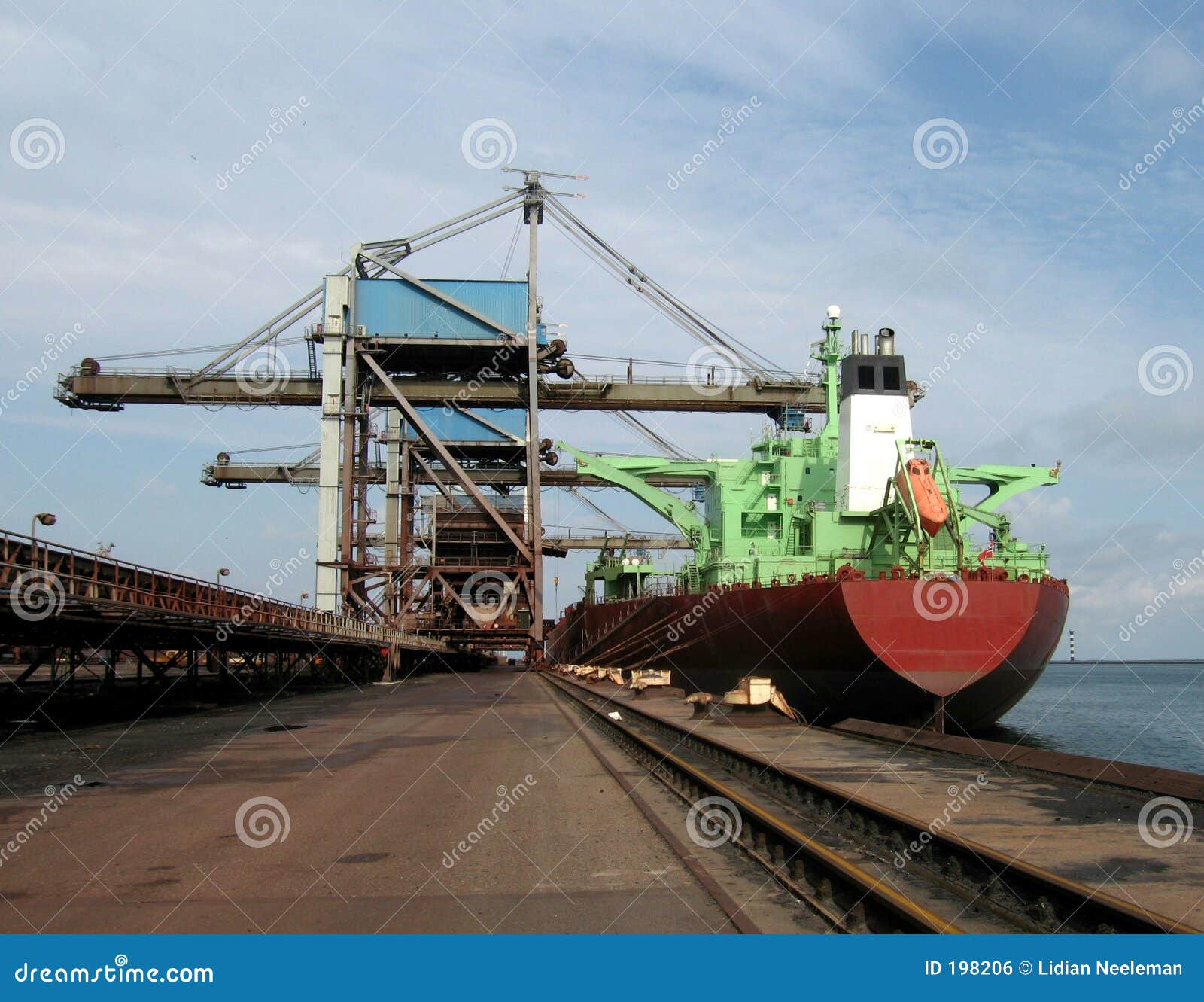 Ship in port stock photo. Image of debarment, cargo, embarquement - 198206