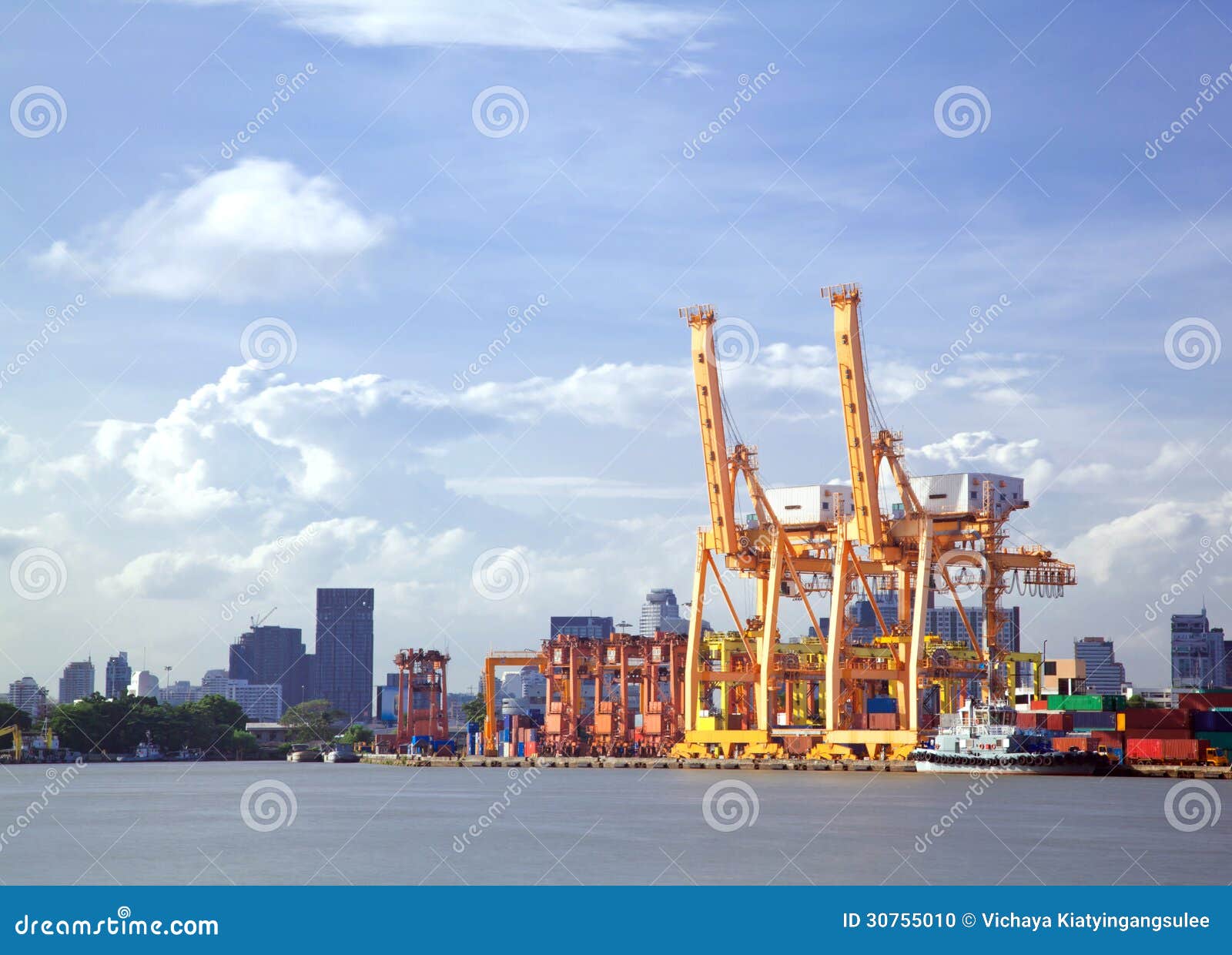 Ship Port Terminal stock photo. Image of transport, thailand - 30755010