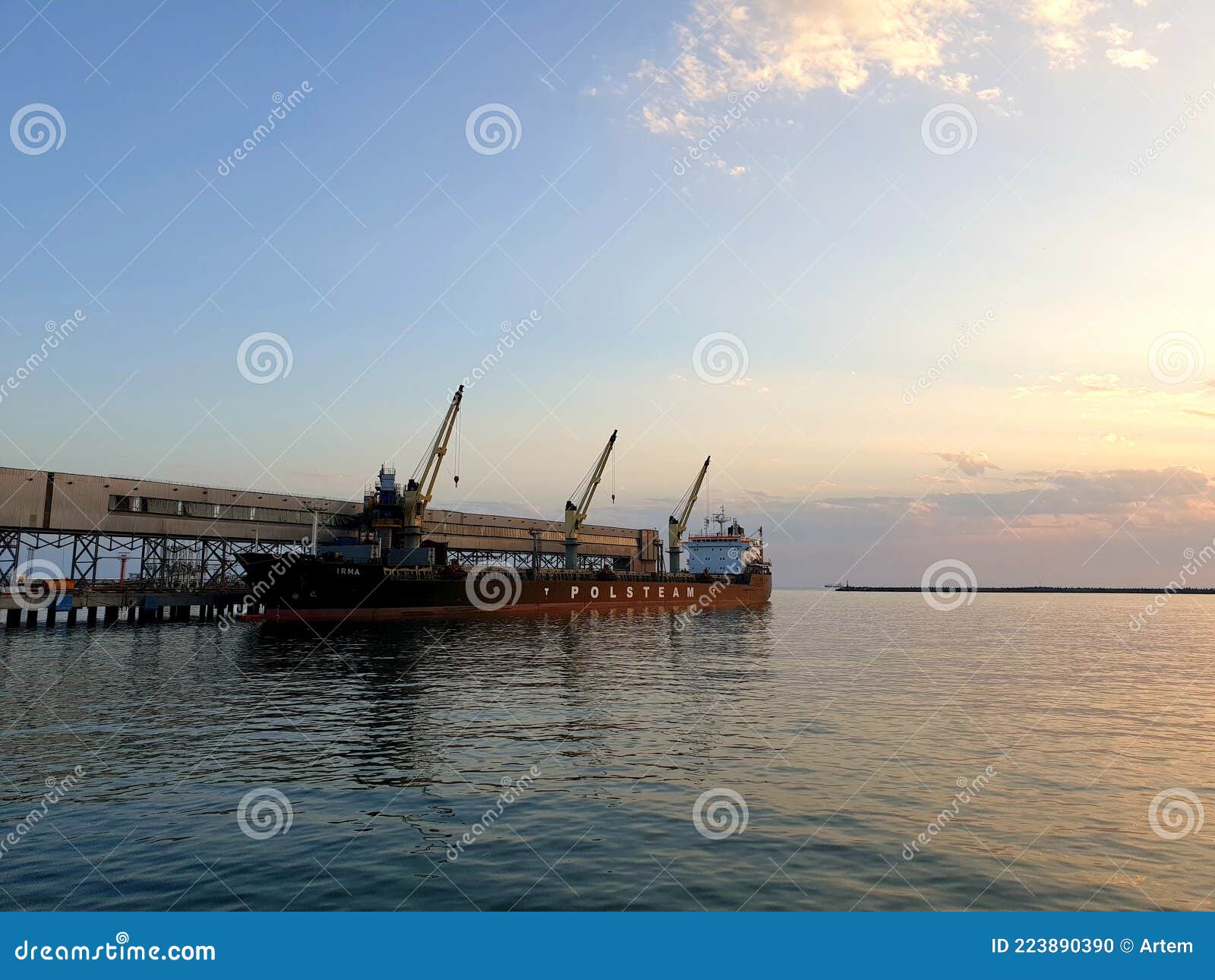 The Ship in the Port of Tuapse Editorial Image - Image of ferry, boat ...