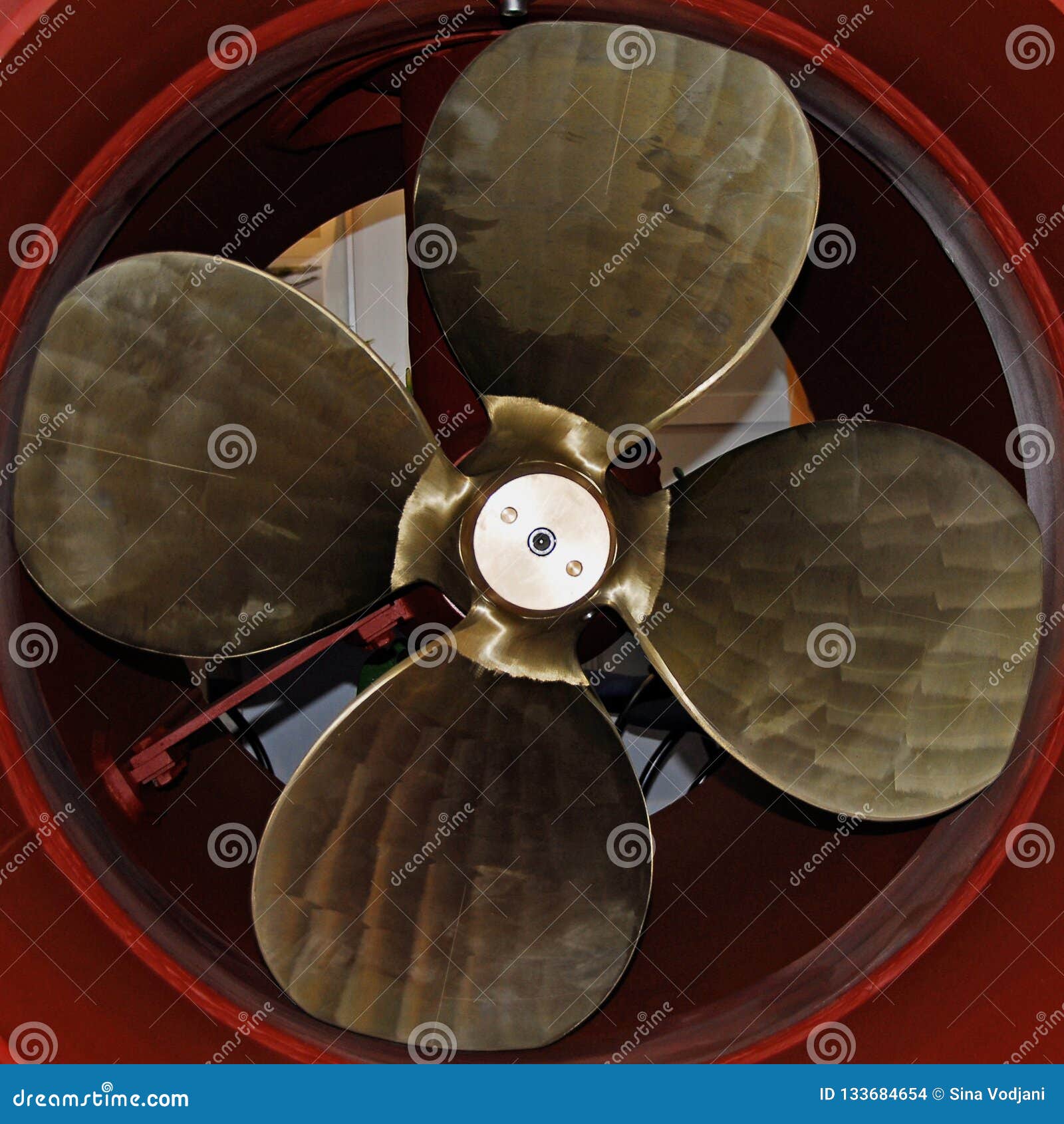 Ship Propeller Blade Frontal View Stock Photo - Image of equipment ...