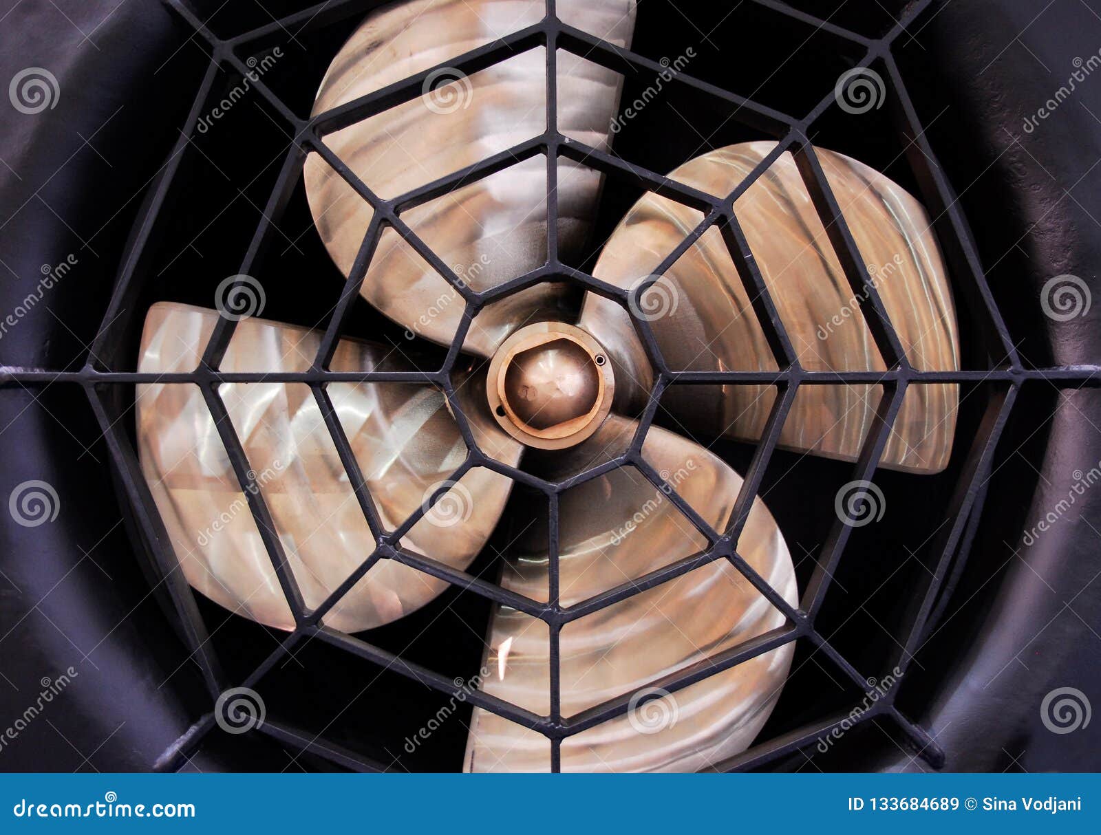 Ship Propeller Blade Frontal View Stock Image - Image of innovation ...