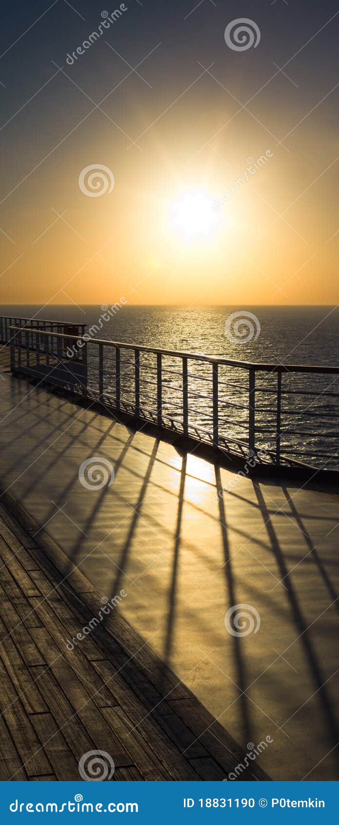 Ship Rail Shadow stock photo. Image of ship, warm, ocean - 18831190